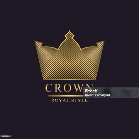 골든 라이너 모노 그램입니다 왕관 로고입니다 임금의 부호입니다 우아한 디자인입니다 로열티 명함 회사 이름 로고 호텔 레스토랑 밝은 체적 창조적 상징 3d 웹 아이콘 벡터