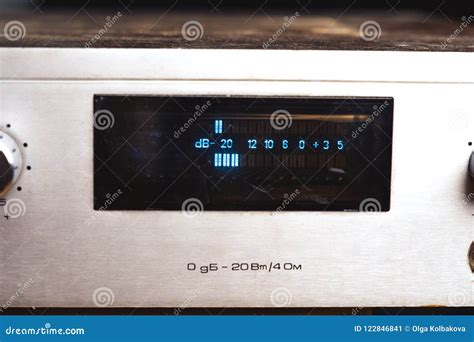 The Old Amplifier Stock Image Image Of Display Cassette