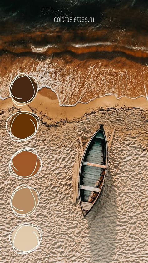 бежево коричневая природная палитра Сочетание цветов Летние цветовые палитры Палитра