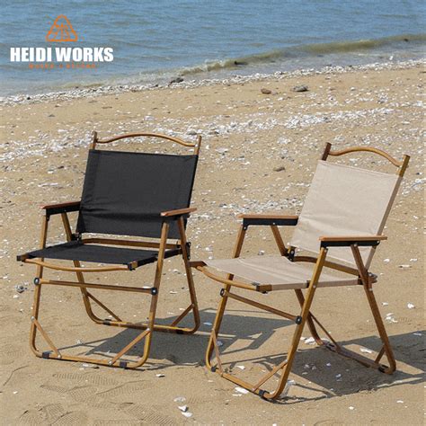 하이디웍스 접이식 의자 캠핑 우드감성 로우 커밋체어 2컬러 온채널