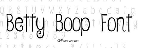 Download Betty Boop Font Now Getfont