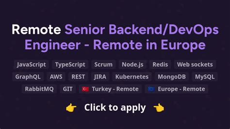 Remoteyeah On Linkedin Remote Senior Backenddevops Engineer Remote In Europe At Oppizi