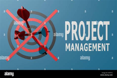 Dart Board Blue Project Management Stock Photo Alamy