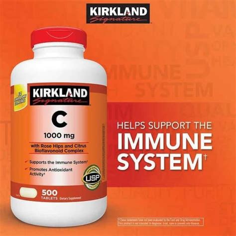 Jual Kirkland Vitamin C 1000 Mg 100 Original Made In Usa 500