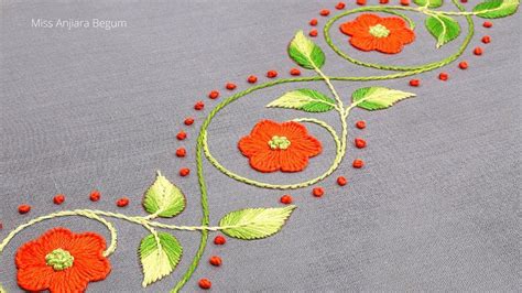 Handmade Embroidery Designs Diy Embroidery Patterns Border Embroidery Designs Basic