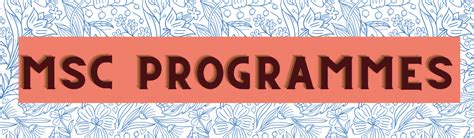 Taught Masters Programmes Physics