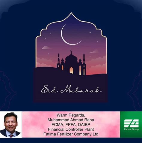 Eid Mubarak 🎉 Muhammad Ahmad Rana Fcma Fpfa Daibp Mcom