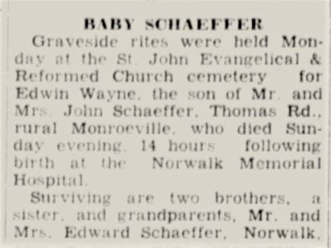Edwin Wayne Schaeffer 1956 1956 Find A Grave Memorial