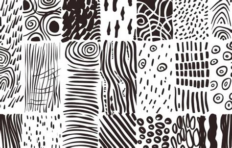 Premium Photo A Hand Drawn Hatching Technique Geometric Shapes