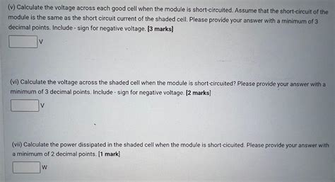 Solved A PV Module Consists Of Identical Solar Cells Chegg