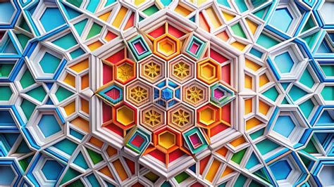 Innovative Hexagonal Scientific Structures A Minimalist Illustration For Modern Research And