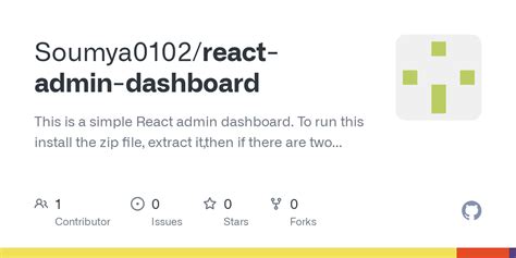 Github Soumya React Admin Dashboard This Is A Simple React Admin