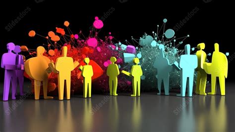 Visualizing The Concept Of Business Communication Through A 3d Rendered