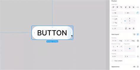 Auto Layout Extend Button From Left Figma Forum