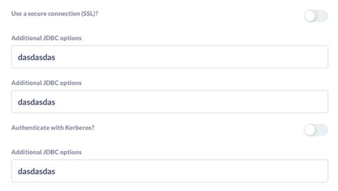 [add database presto] multiple jdbc field options · issue 18351