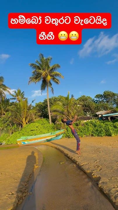 අන්තිම වෙනකන් බලන්න වතුරට වැටෙයිද වැටෙනකන් බලන් හිටිය අය කෝ ️😬 Srilanka Flip Shortvideo Fypシ゚