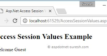 Asp Net Get Access Session Values In JavaScript Client Side ASP NET C NET VB NET JQuery