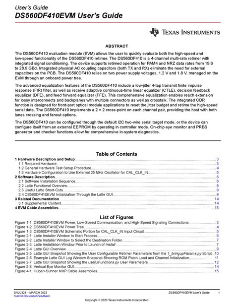 TEXAS INSTRUMENTS DS560DF410EVM USER MANUAL Pdf Download ManualsLib