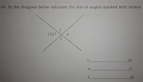 solved 24 in the diagram below calculate the size of angles marked