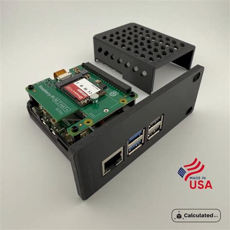 Raspberry Pi Rack Mount Case Half Rack U Design Compatible With Official Cooler M Hat