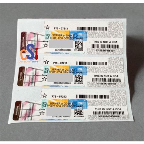 Jual Microsoft Sql Server 2019 Coa Standard 64 Core Original Lifetime Shopee Indonesia