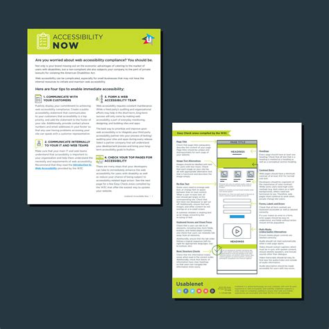 Checklist Accessibility Now On Behance