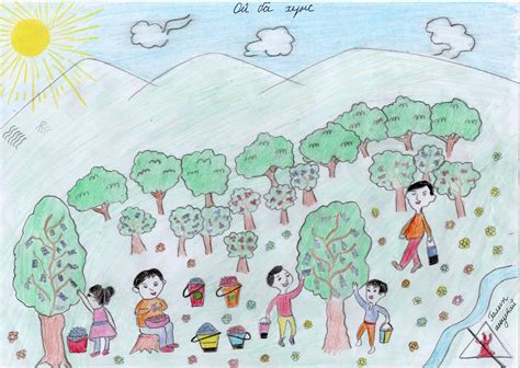 Архангай аймгийн Байгаль орчны газар 🌳ОЙ БА ХҮНС гар зургийн уралдаан 📩 Оролцогч Б Халиун