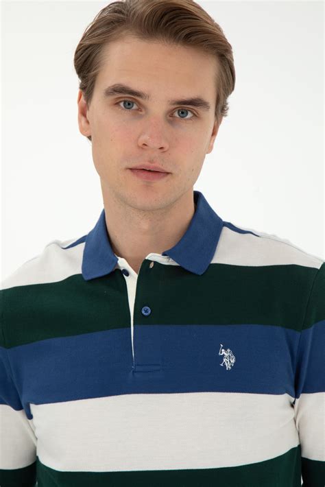 Erkek Regular Fit Polo Yaka Koyu Yeşil Sweatshirt 50293428099 U S Polo Assn