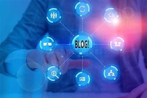 Handwriting Text Writing Blog Concept Meaning Regularly Updated Website Web Page Run By