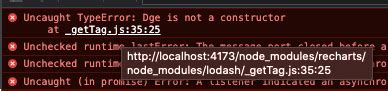 Vite Not Building When I Include Recharts In My App Although Dev Server