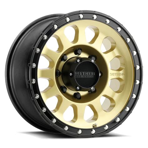 Method Mr315 Gold Black Lip The Wheel Zone