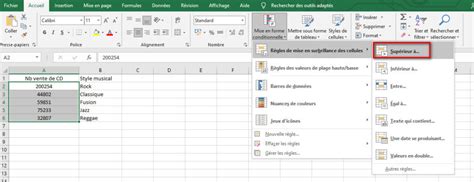 Comment Colorer Une Cellule Selon Sa Valeur
