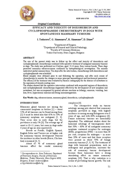 Pdf Efficacy And Toxicity Of Doxorubicin And Dokumentips