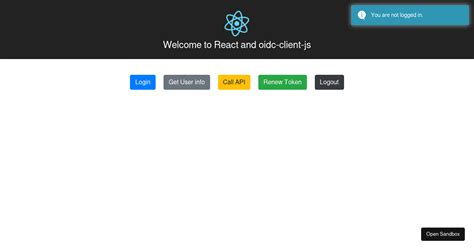 React Oidc Client Js Codesandbox