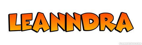 Leanndra Лого Бесплатный инструмент для дизайна имени от Flaming Text