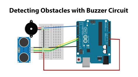detecting obstacles with buzzer arduino and ultrasonic hc sr04