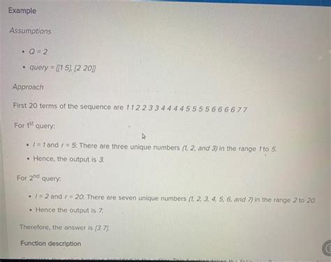 Solved Unique Numbers Consider A Sequence Of Integers As 1