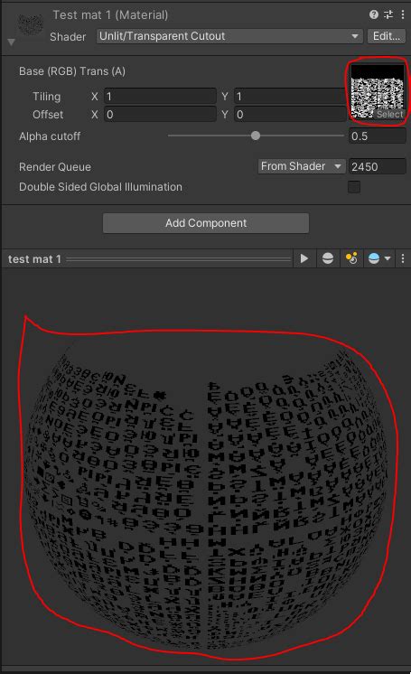 Font Atlas Texture Is Black When Sampled In Custom Materials Unity