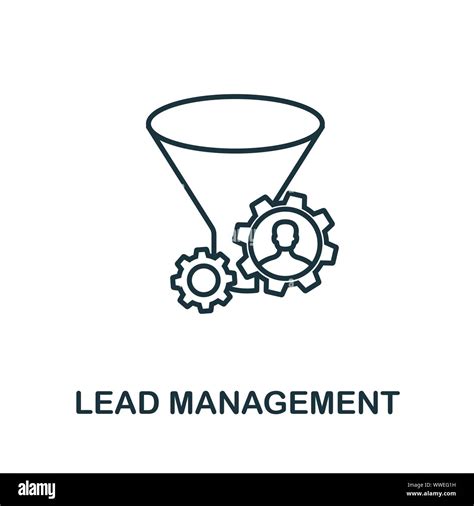 Lead Management Outline Icon Thin Line Concept Element From Crm Icons Collection Creative Lead