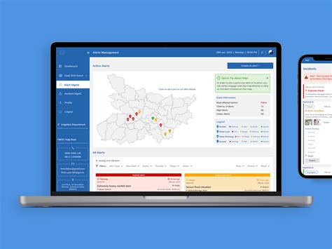 Flood Management Dashboard By Rmgx Technologies Llp On Dribbble