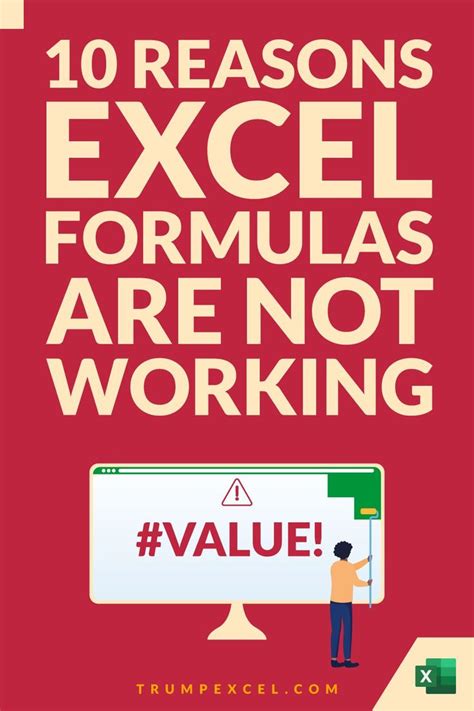 Excel Formulas Not Working Not Calculating Fix Excel Formula