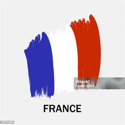흰색 배경에 프랑스의 국기입니다 벡터 일러스트레이션 프랑스 국기에 대한 스톡 벡터 아트 및 기타 이미지 프랑스 국기 0명 공휴일 Istock