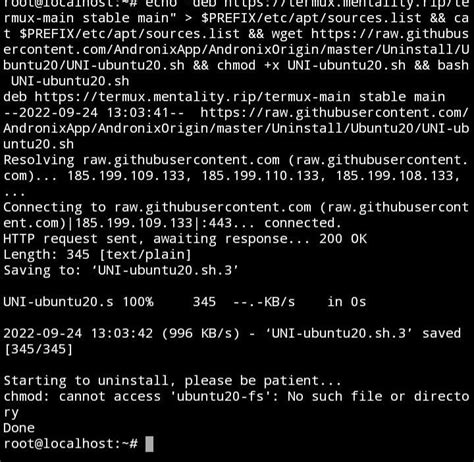 I Am Getting This Error When Trying To Uninstall Ubuntu Xfce What Can I Do Randronixapp