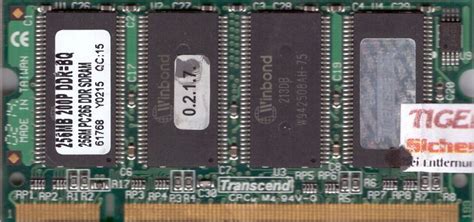 Transcend Pc 2100 256mb Ddr1 266mhz Sodimm Ddr266 Arbeitsspeicher Lr1