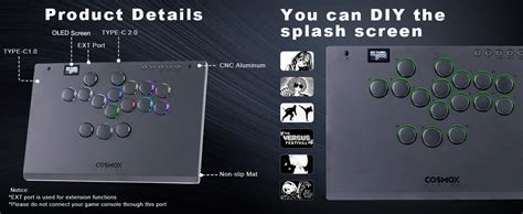 Haute42 Leverless Controller Arcade Stick Aluminum Leverless Arcade Stick M Ultra