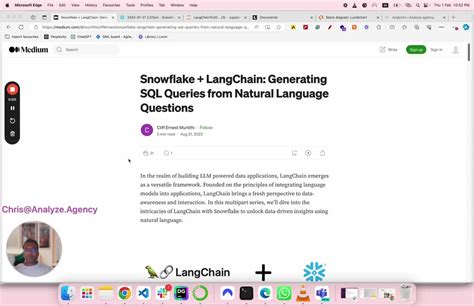 analyze agency on linkedin querying snowflake using open ai