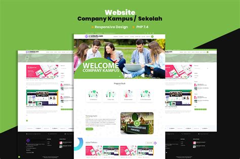Web Kampussekolah Responsive Siap Pakai Support Php 76