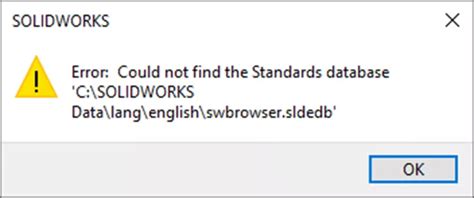 How To Fix Hole Wizard And Toolbox File Database Errors In Solidworks Goengineer