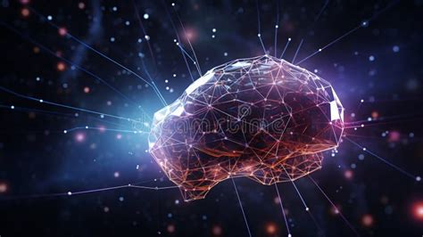 Neural Network Brain Concept In Cyberspace Generative Ai Stock Illustration Illustration Of