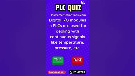 Plc Quiz Expanding Your Industrial Horizons Plc Plcprogramming Youtube